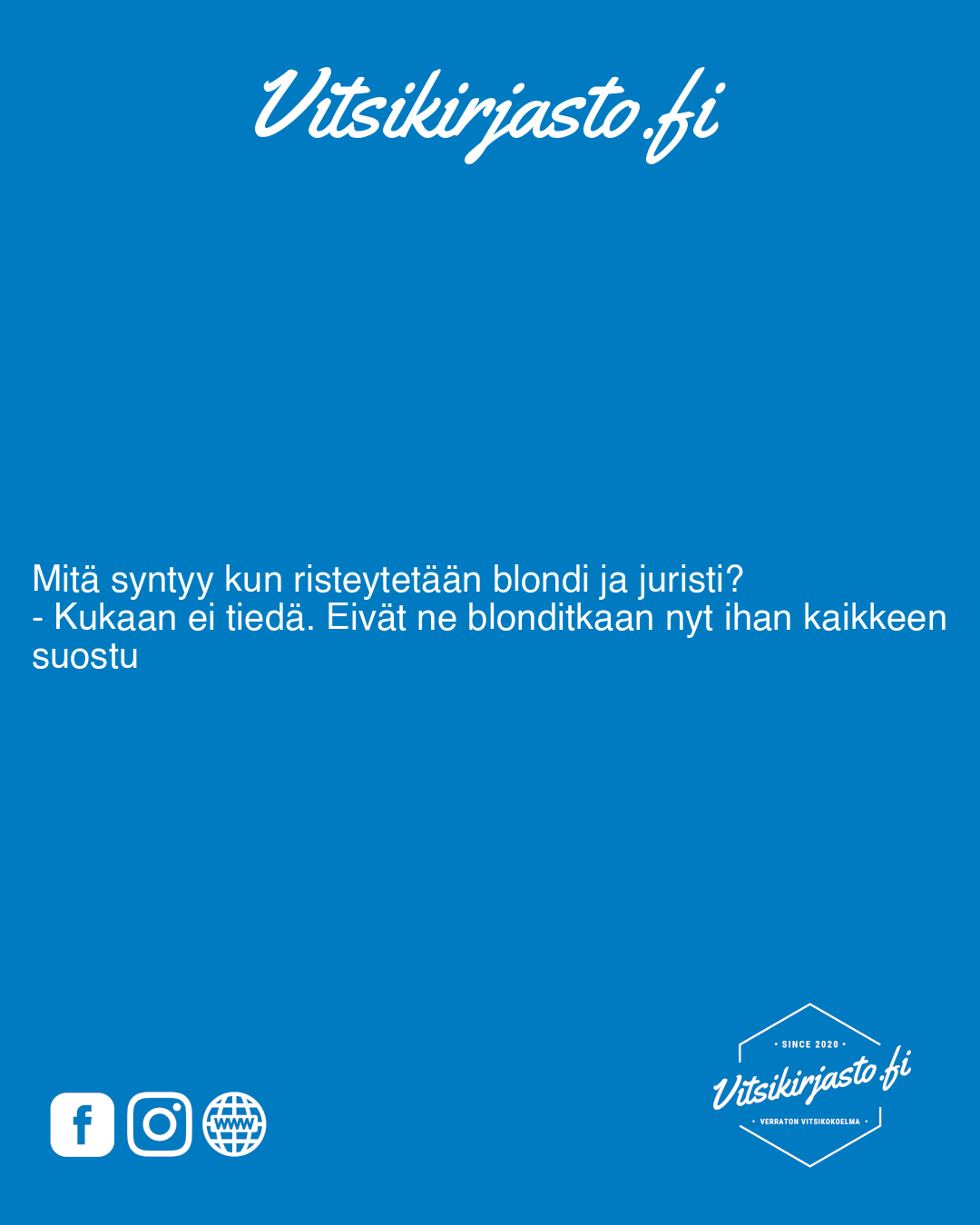 Mitä syntyy kun risteytetään blondi ja juristi?
