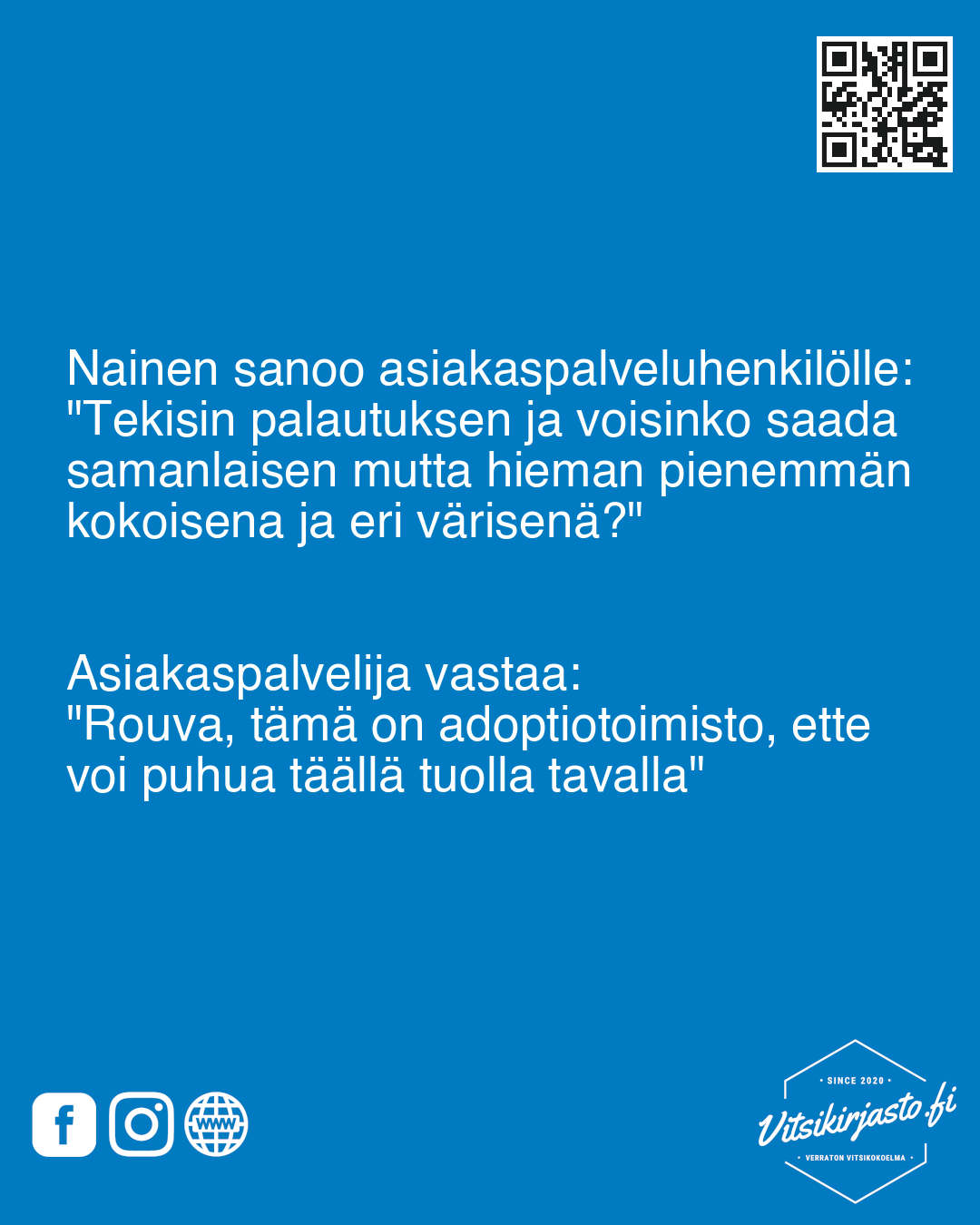Nainen sanoo asiakaspalveluhenkilölle